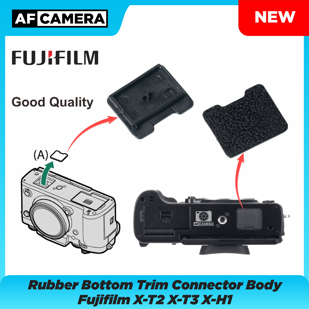 Jual Rubber Bottom Trim Connector Cover Port Karet Tutup Konektor VPB Bawah Body Camera Fujifilm ...