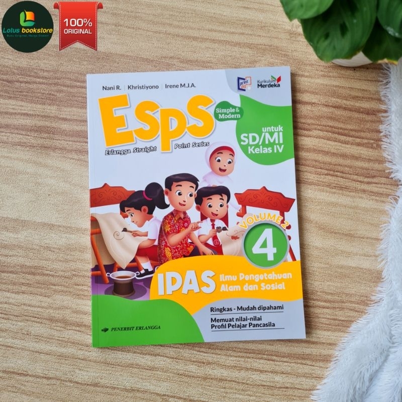 Jual Esps IPAS SD Kelas 4 Vol.2 (Semester 2) - Kurikulum Merdeka - Penerbit Erlangga - Buku ...