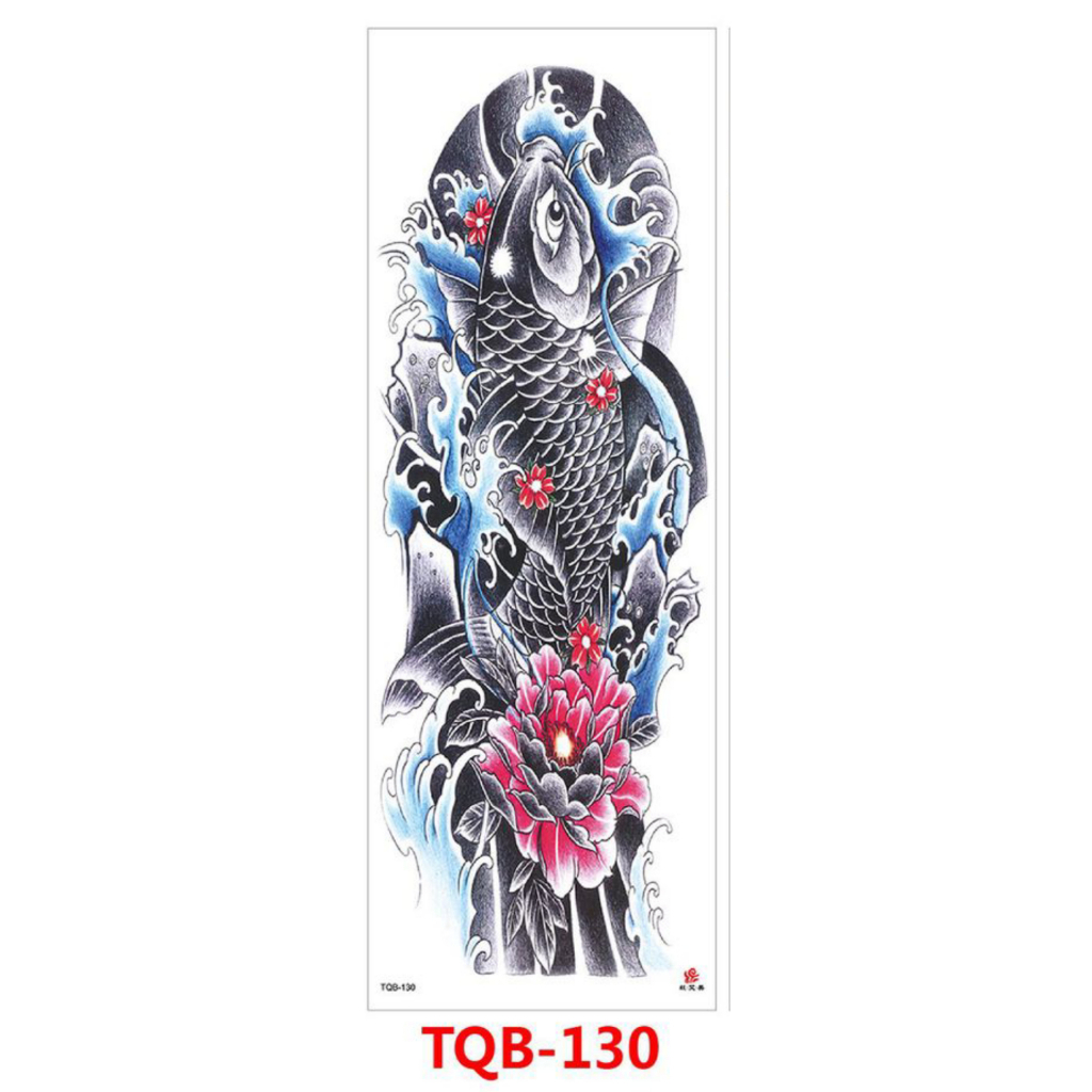 Jual Tato Temporer Full Lengan Ukuran 17cm x 48cm Motif Tengkorak ...