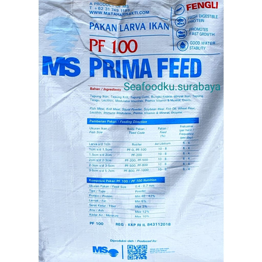 Jual REPACK 1 Kg PF 1000, 800, 500, 200, 100, 0, PF 128 by MS PRIMA FEED PAKAN IKAN PELET FENGLI ...