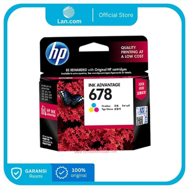 Jual HP 678 Tri-color Original Ink Advantage Cartridge (CZ108AA ...