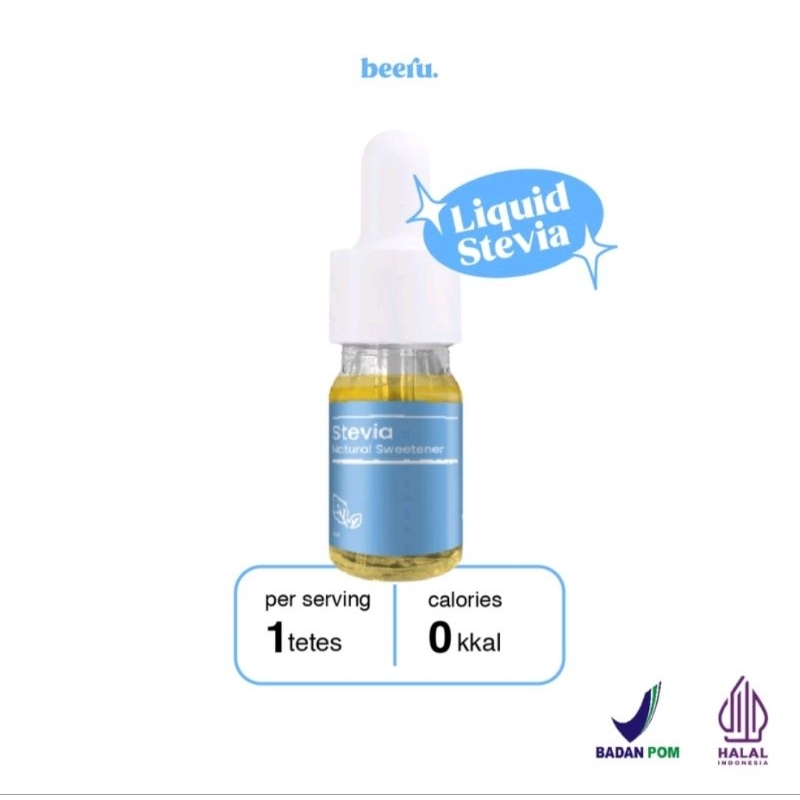 Jual BEERU STEVIA NATURAL SWEETENER 5ML & 15ML | Shopee Indonesia