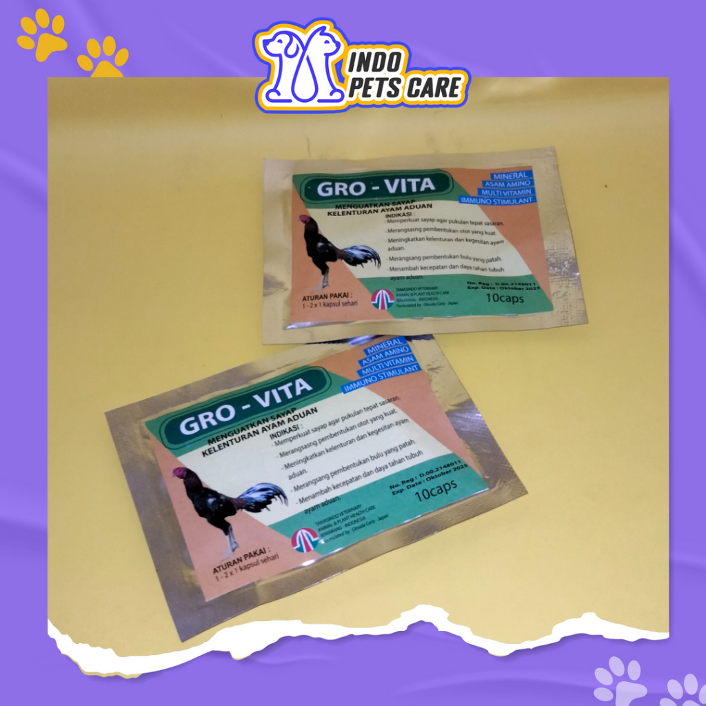Jual OBAT MEMPERKUAT OTOT AYAM - GRO VITA KAPSUL - GROVITA MEMPERKUAT ...