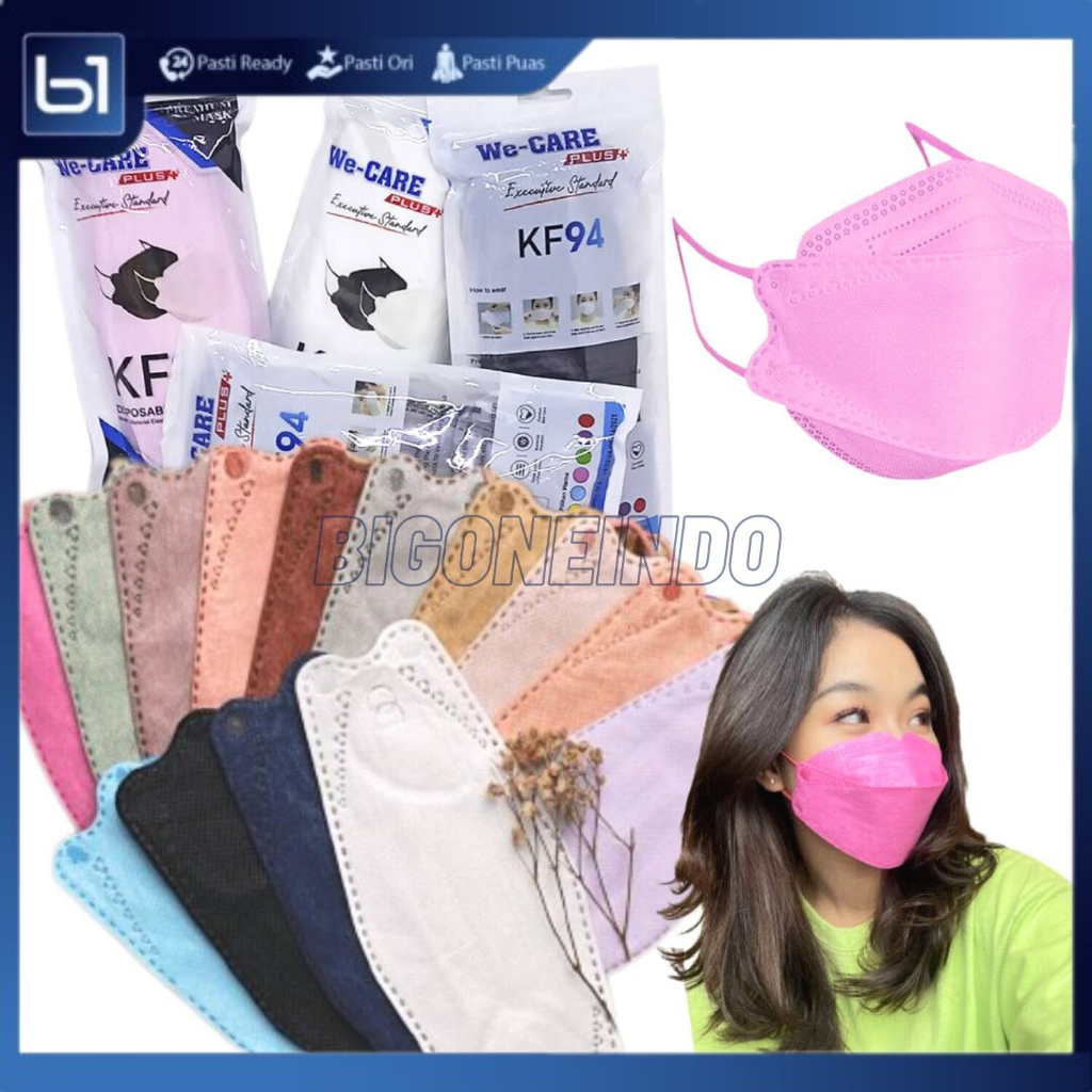 Jual Masker KF94 4 Ply Earloop isi 10 Pcs, Kf94 4ply Masker Warna Premium, KF 94 Korea Mask 3D ...