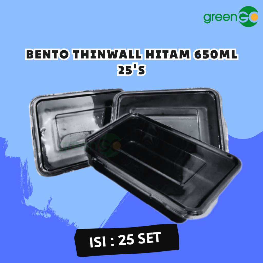 Jual MIKA BENTO MULIAPACK 650ML ISI 25 SET KOTAK MAKAN PERSEGI WARNA ...