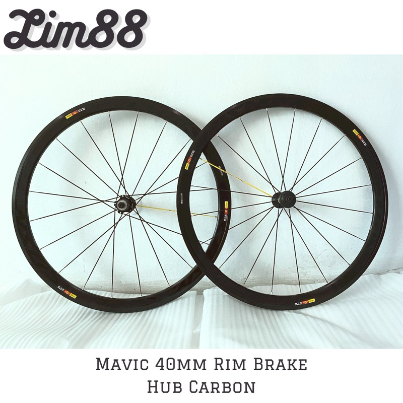 Jual Wheelset 700c 40mm Mavic cosmic SLR Roadbike Hub Carbon | Shopee ...