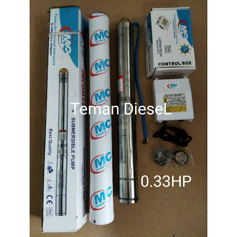 Jual Pompa Satelit 3" Nasional MCpump 0.33HP/250Watt kabel 1m | Shopee Indonesia