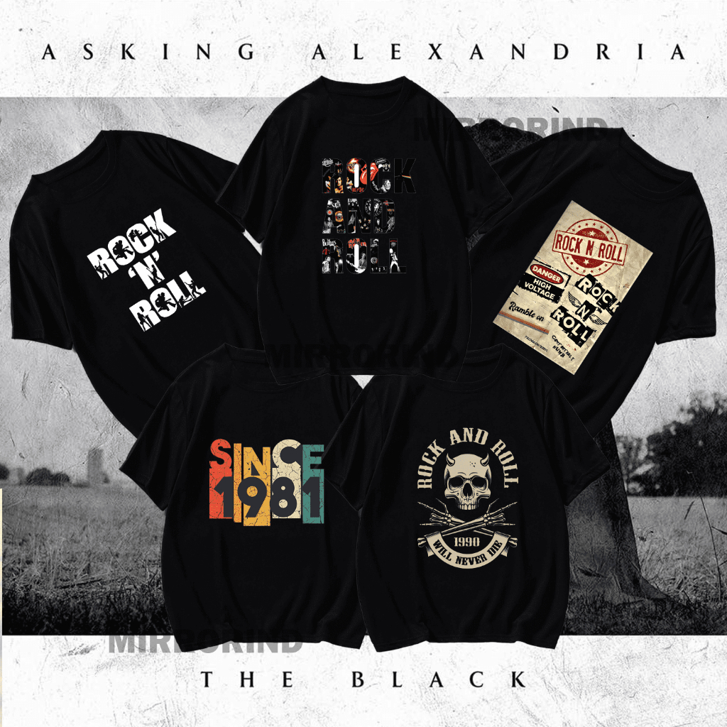 Jual KAOS ROCK N ROLL / KAOS MUSIK ROCK / BAJU ROCK N ROLL / KAOS PRIA ...