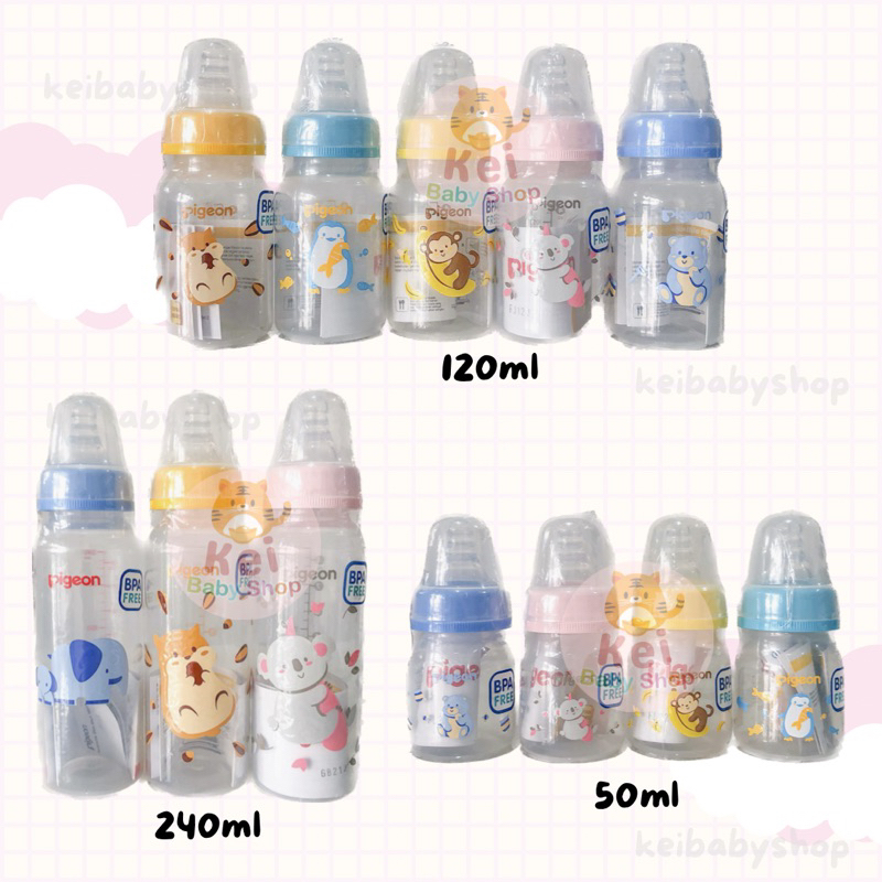 Jual Pigeon Botol Susu Standard 50ml 120ml 240ml BPA Free / Botol ...