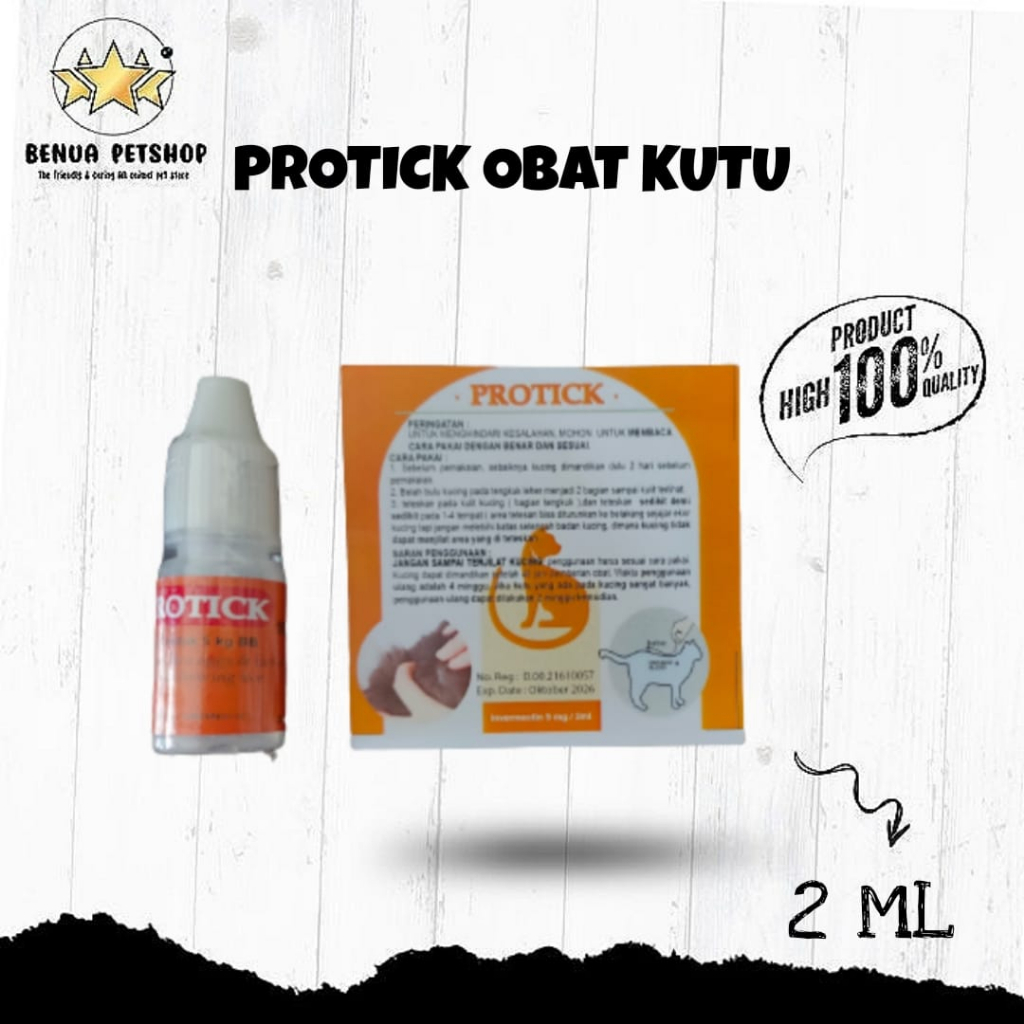 Jual PROTICK OBAT KUTU UNTUK KUCING MEMBASMI KUTU DAN TELUR LARVA - 2 ML | Shopee Indonesia