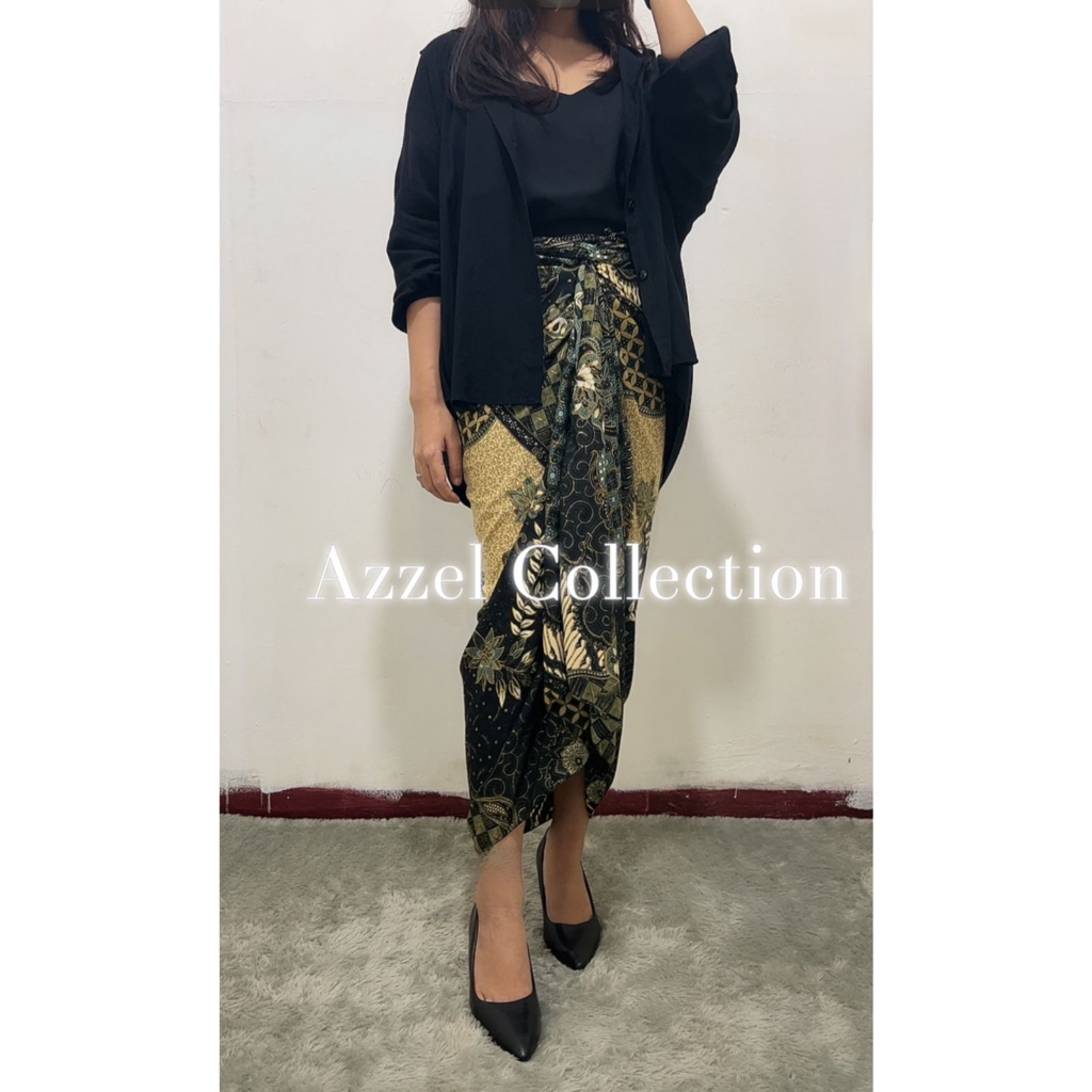 Jual ok lilit batik / rok lilit batik wanita modern / ounfit kondangan ...