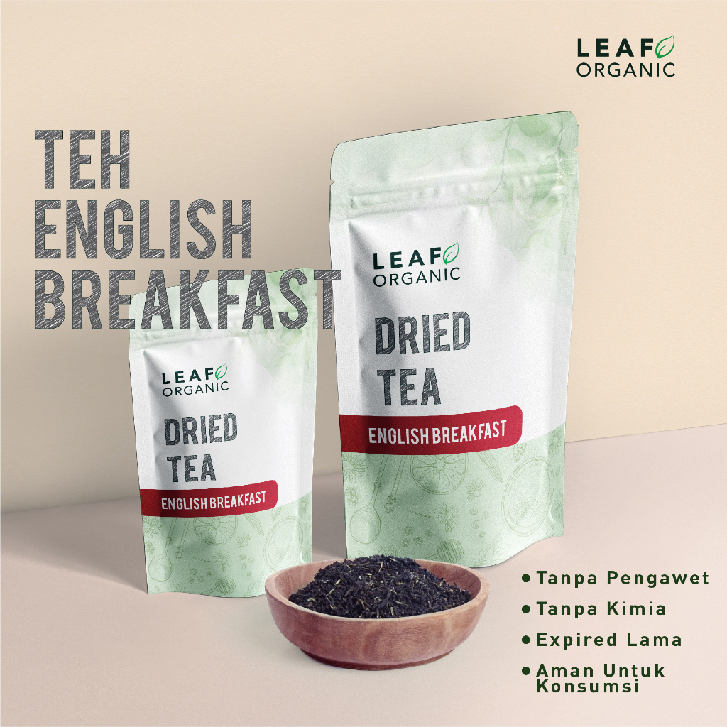 Jual Teh Premium English Breakfast LEAF ORGANIC Assam Black Dried Tea ...