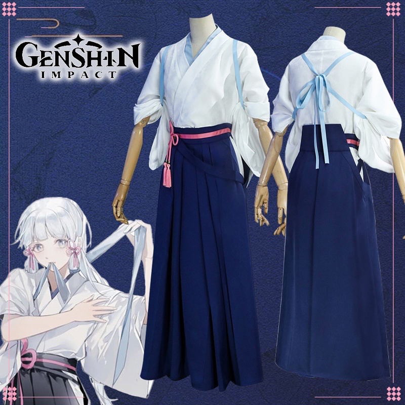 Jual genshin impact young ayaka ayaya kamisato yukata cosplay kostum ...