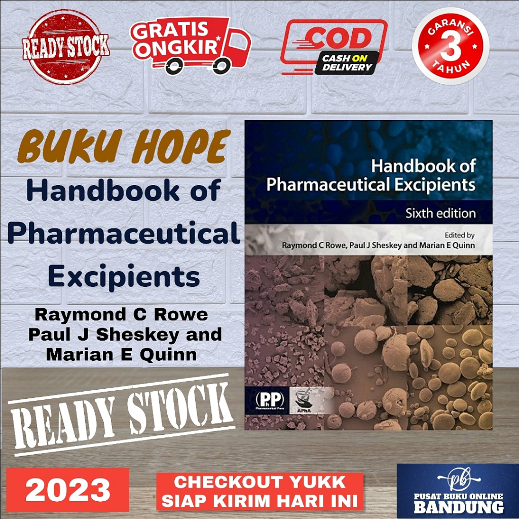 Jual BUKU HOPE Handbook of Pharmaceutical Excipients Sixth edition ...
