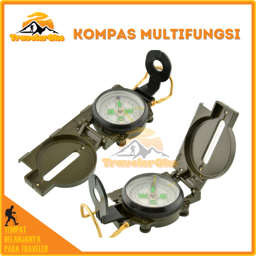 Jual Kompas Lensa Bidik Petunjuk Arah Mata Angin Compass Lensatic ...