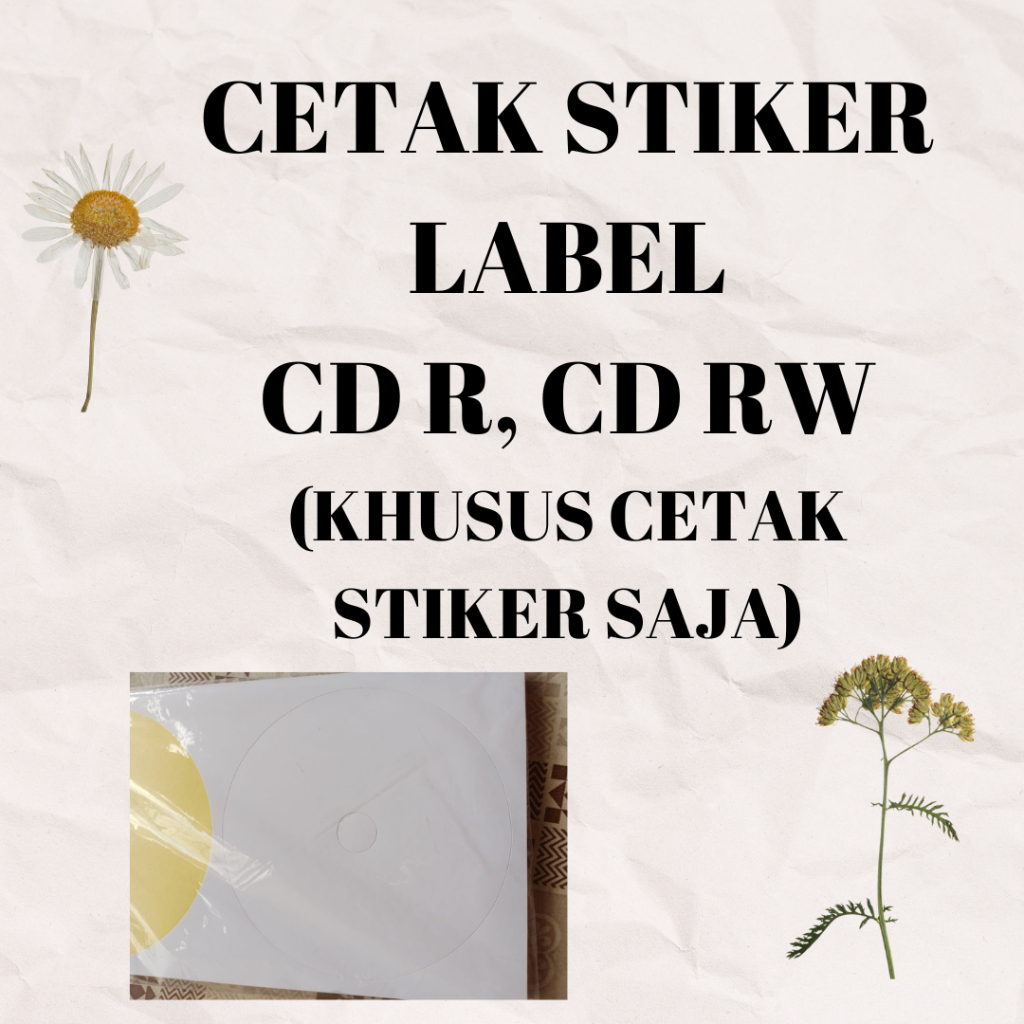 Jual CETAK LABEL COVER CD | Shopee Indonesia