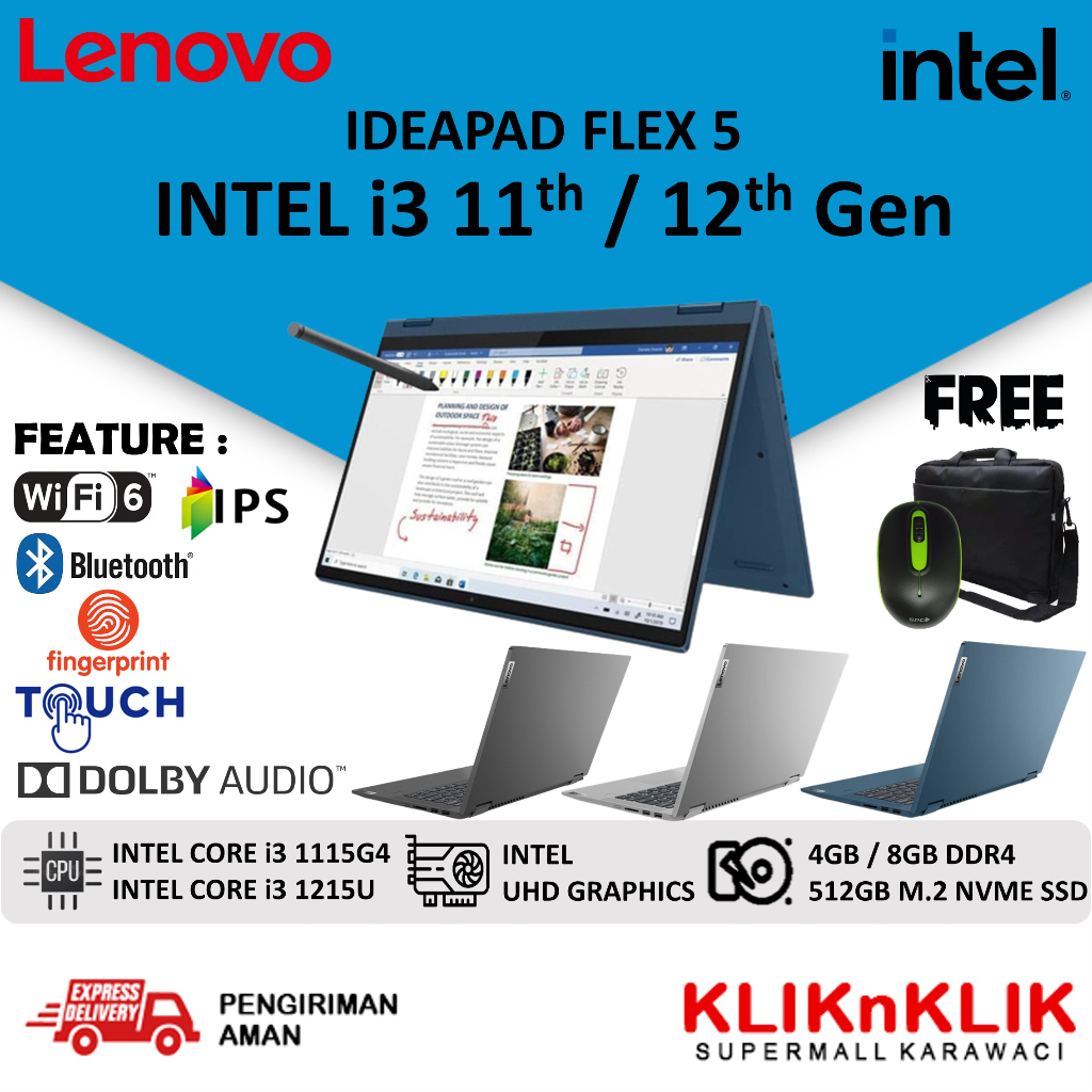 Jual LENOVO IDEAPAD FLEX 5 RYZEN 3 5300U RAM 8GB 512GB SSD TOUCHSCREEN 2in1 14 FHD IPS WIN 10 ...