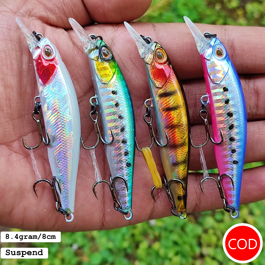 Jual Minnow Suspend Casting Realis Fishing Lure 8cm/8.4g Umpan Pancing ...