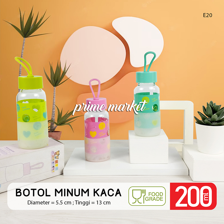 Jual Botol Minum Kaca Botol Kaca Botol Minum Aesthetic Tumbler Minum ...