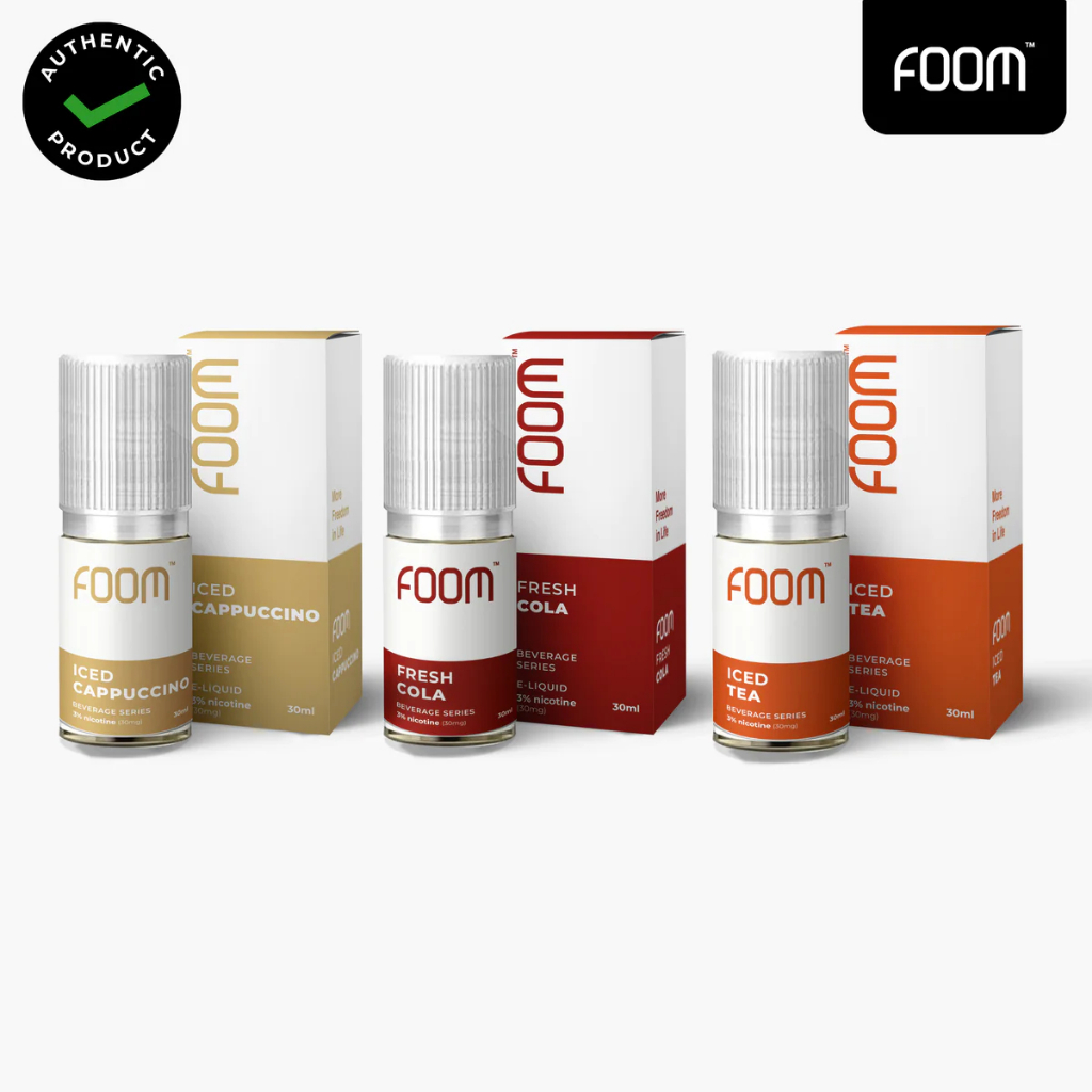 Jual FOOM ICE BEVERAGE SERIES LIQUID 30ML ICE CAPPUCINO TEA FRESH COLA ...
