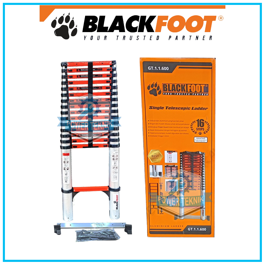 Jual Tangga Single Telescopic Ladder 6 Meter BLACKFOOT Tangga Lipat ...