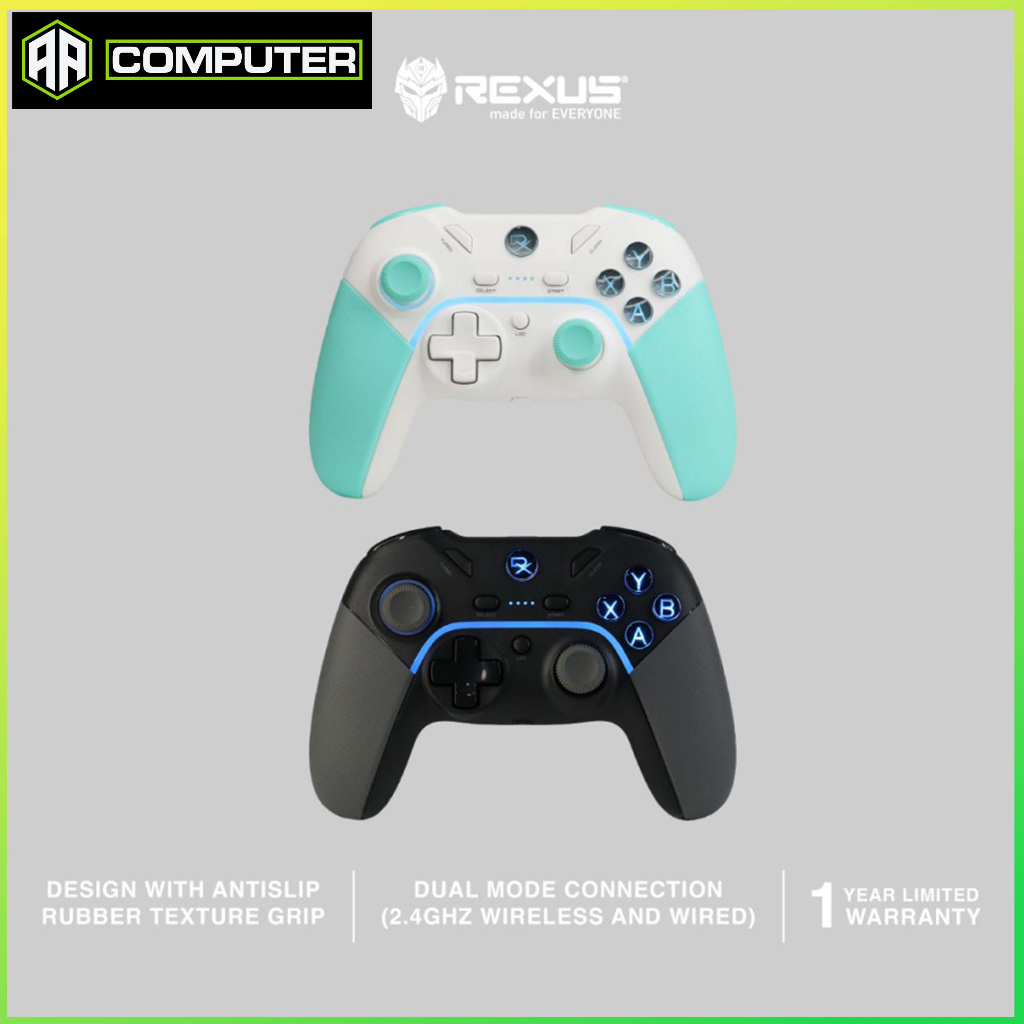 Jual GAMEPAD REXUS DAXA GP WIRELESS ASTERIA AX1 - BLACK | Shopee Indonesia