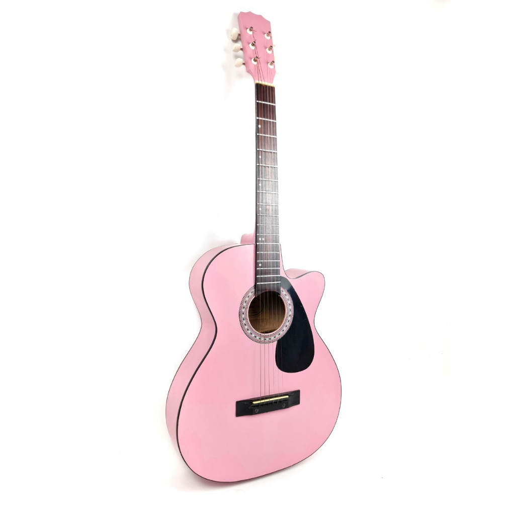 Jual Gitar Akustik Pink Murah Jakarta Pemula Kado Wanita | Shopee Indonesia
