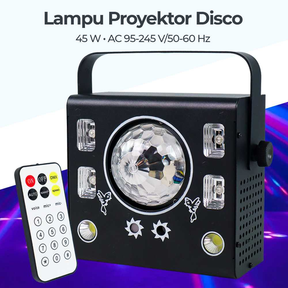 Jual Lampu Disco Sorot Proyektor Laser RGBW DMX Waterproof Portable ...