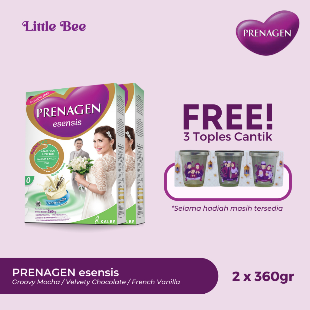 Jual Beli 2 PRENAGEN esensis 360g | Nutrisi Lengkap Persiapan Kehamilan | Shopee Indonesia