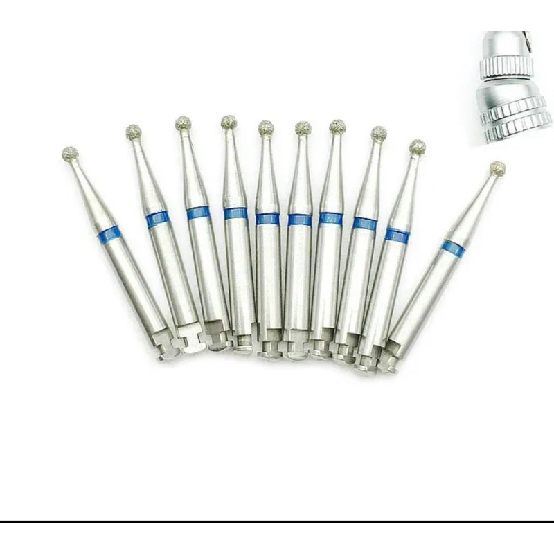 Jual Dental diamond bur bulat /round bur high / low speed | Shopee ...