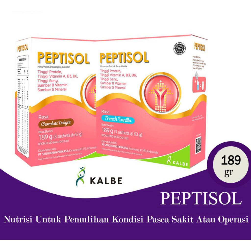 Jual PEPTISOL 189 gram - Nutrisi Tinggi Protein Rendah Residu | Shopee ...