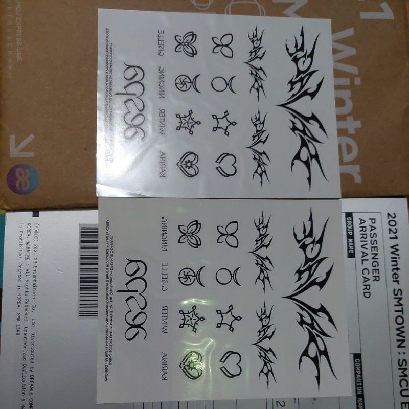 Jual Aespa Official Tattoo Sticker Savage Album ( Get 2pcs ) | Shopee ...