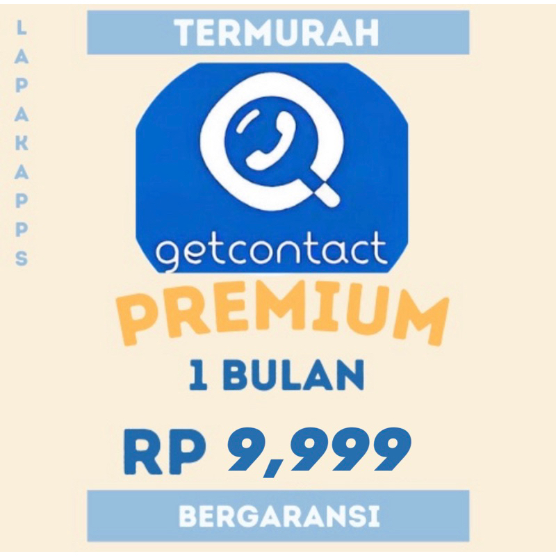 Jual GETCONTACT PREMIUM MANTAP MURAH | Shopee Indonesia