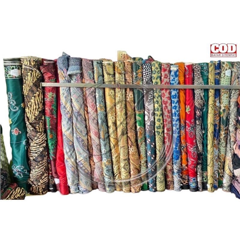 Jual KAIN BATIK METERAN 0,5METER PREMIUM SEMI SUTRA BATIK SILK BATIK ...