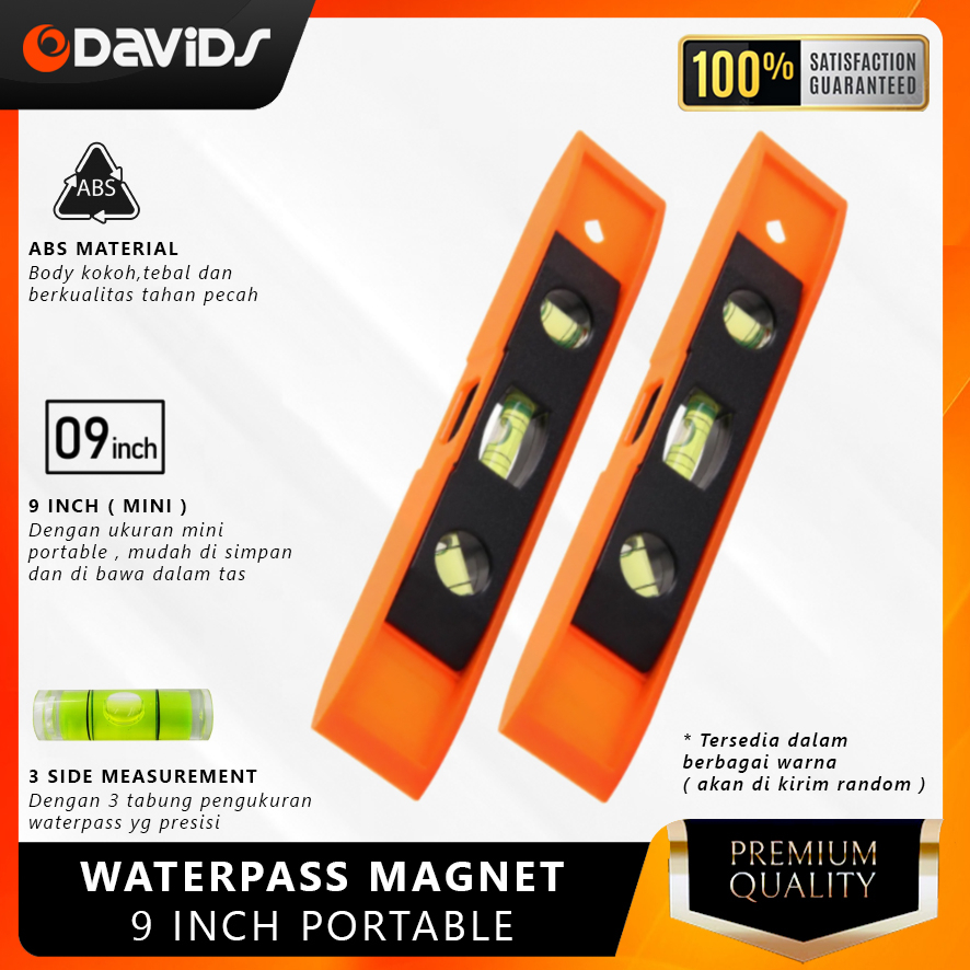 Jual Waterpass Magnet Abs Portable Waterpas Kecil 9 Inch | Shopee Indonesia