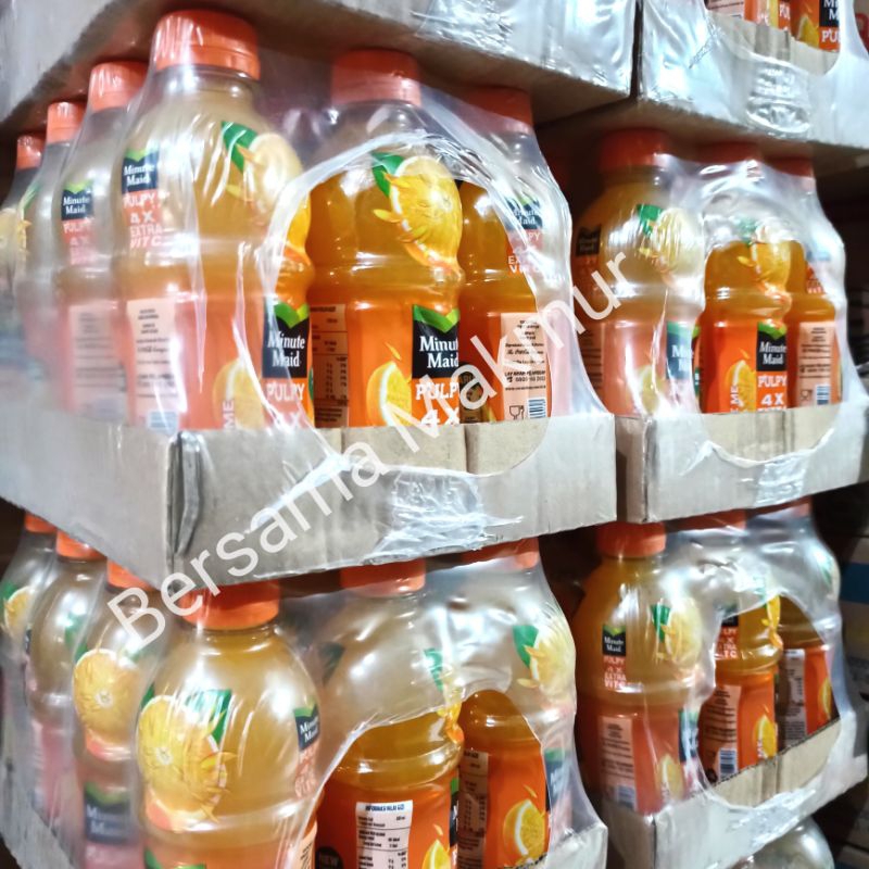 Jual Pulpy Orange Minute Maid 1 dus ( 12 botol @ 300ml ) | Shopee Indonesia