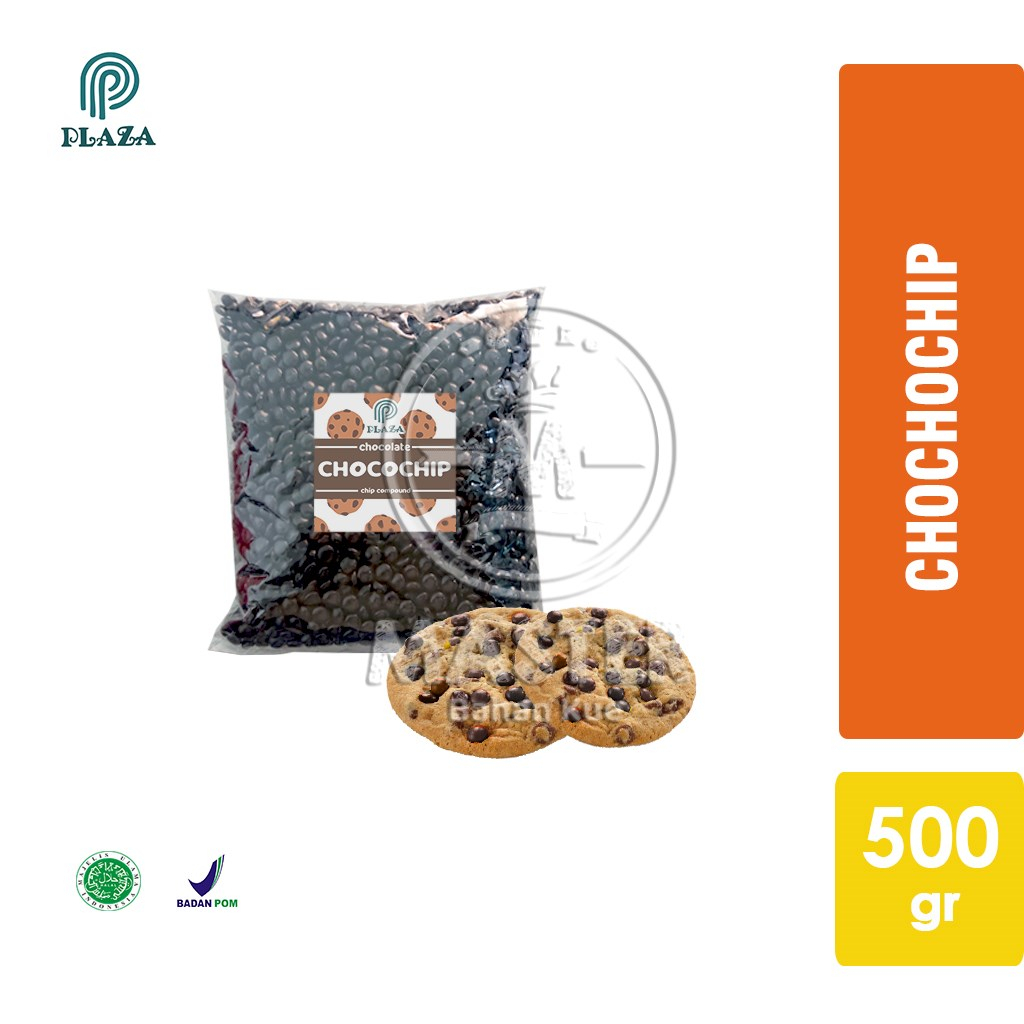 Jual Chocochip Plaza Chocolate Choco Chips Coklat Topping [500 gr ...