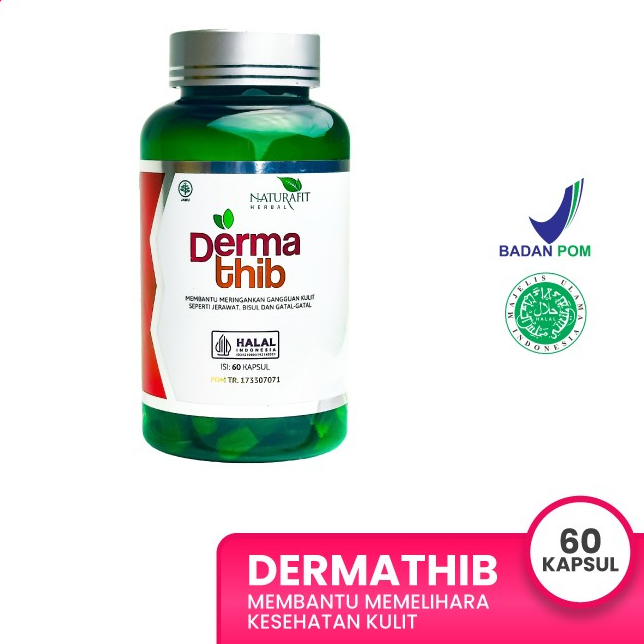 Jual Dermathib Obat Jerawat Kulit Gatal Gatal Isi 60 Kapsul Halal POM ...