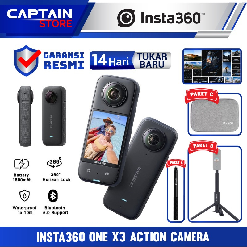 Jual Insta360 ONE X3 Action Camera Insta 360 ONE X3 | Shopee Indonesia