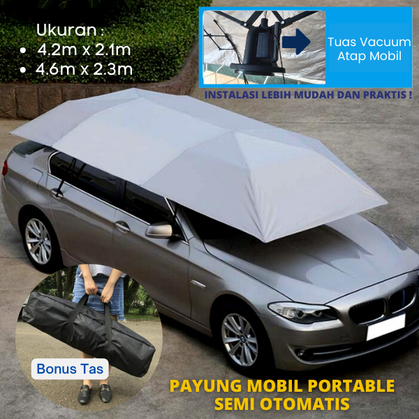 Jual Payung Mobil Portable Car Umbrella Anti Panas Sinar UV Matahari ...