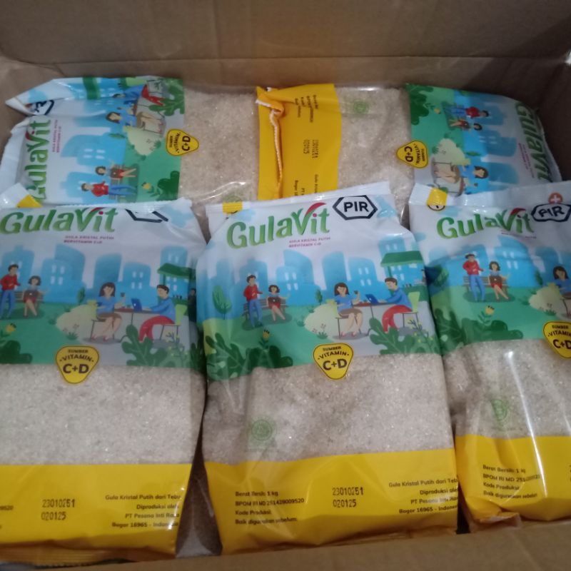 Jual gula pasir gulavit 1 kg bervitamin C dan D pertama di indonesia ...