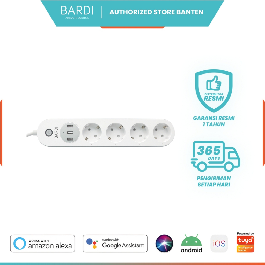 Jual BARDI Smart Extension Power Strip Wifi Stop Kontak Socket Colokan Wireless Pintar IoT Tuya ...