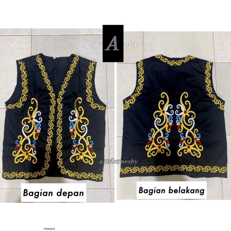 Jual ROMPI DAYAK LAKI LAKI (MOTIF BORDIR) | Shopee Indonesia