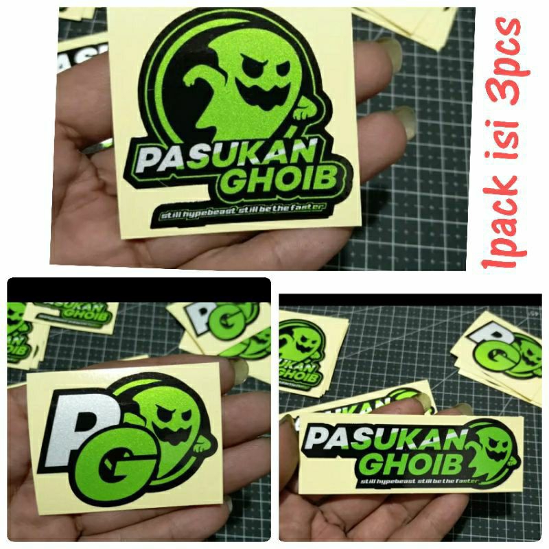 Jual Stiker Pack PASUKAN GHOIB Isi 3pcs Stiker Pasukan Ghoib Viral ...