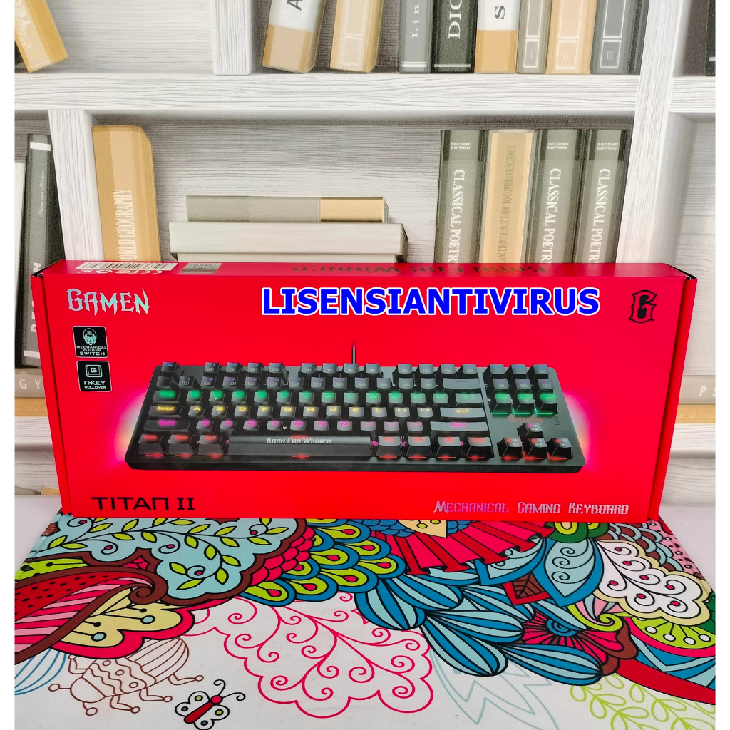 Jual Gamen Titan II Black Keyboard Gaming Mechanical Pluggable Switch ...