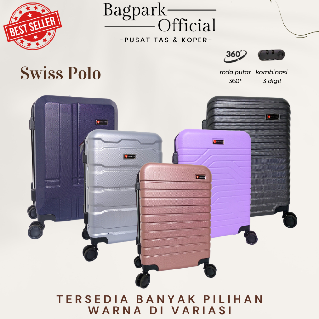 Jual BAGPARK Koper Fiber Swiss Polo Koper Fiber 18 Inch / 20 Inch / 24 ...