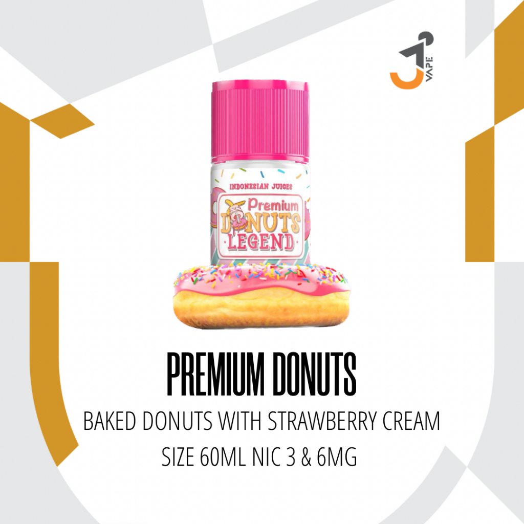Jual PREMIUM DONUTS LEGEND STRAWBERRY 60ML BY INDONESIAN JUICES E ...