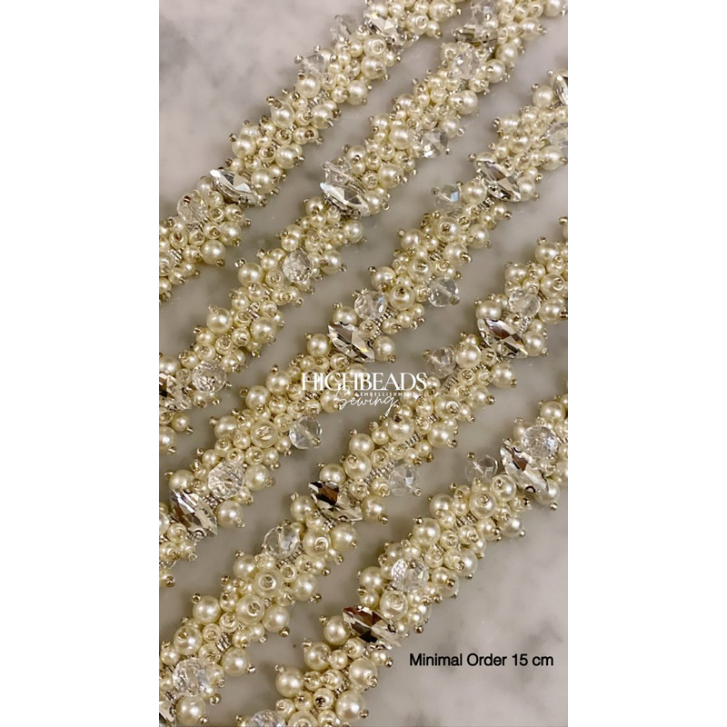 Jual Payet Rangkai Mutiara Premium Aster (Bisa custom warna & Ukuran ...