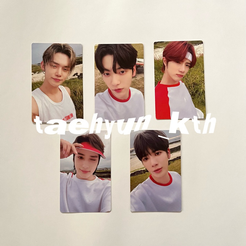 Jual TXT MIDSUMMER SUNRISE RED VERSION PHOTOCARD YEONJUN SOOBIN BEOMGYU TAEHYUN HUENINGKAI ...