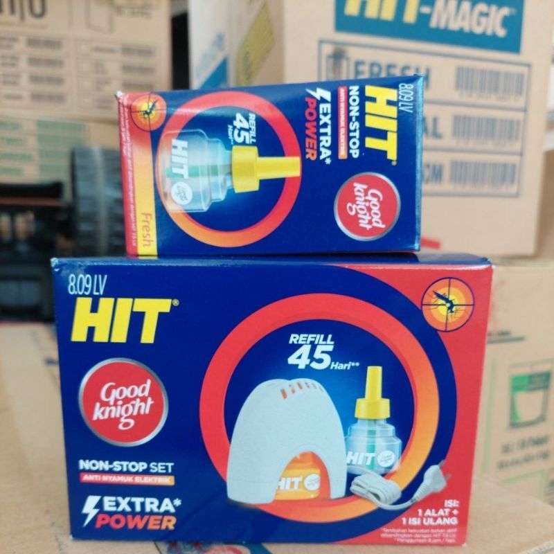 Jual Alat Hit Non Stop Set 8.09 LV Good Knight + Refill Fresh isi 2 ...